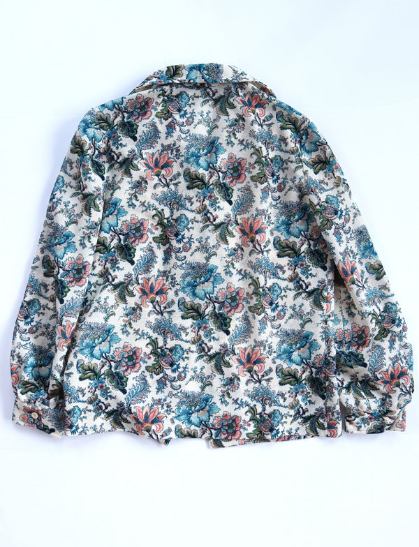 Vintage Cream Floral Handmade Button Up - Style a Go-Go